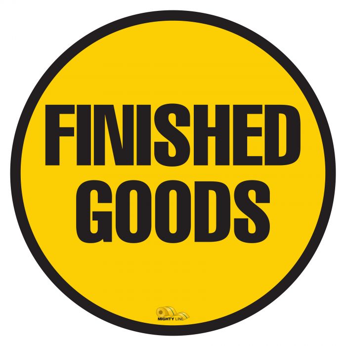 Finished Goods, Mighty Line Floor Sign, Industrial Strength, 24" Wide ...