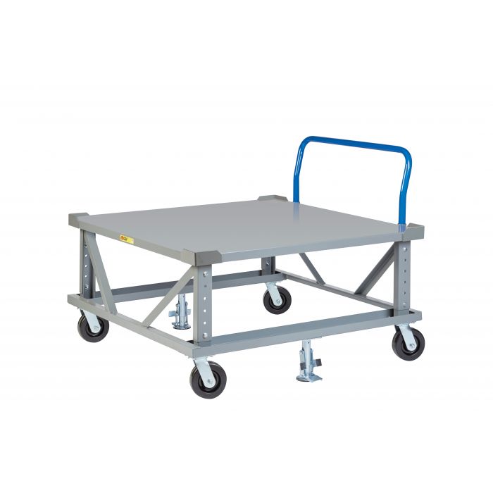 Little Giant Mobile Pallet Stand With Load Retainers and 12 Gauge Solid ...