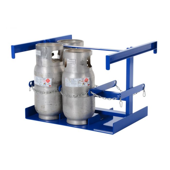 Vestil FORK TRUCK LP TANK CADDY HOLDS 6 TANKS