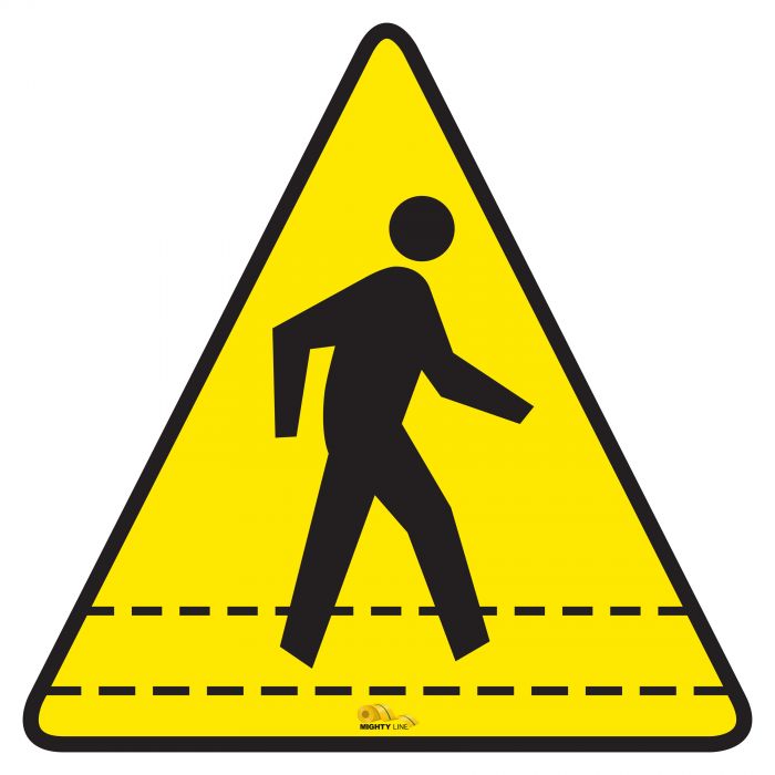 Pedestrian Walkway Floor Sign - Floor Marking Sign, 12" PedestrianWalkway12